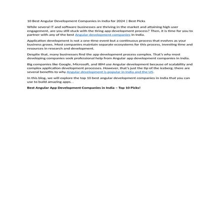 10 Best Angular Development Companies in India for 2024.docx