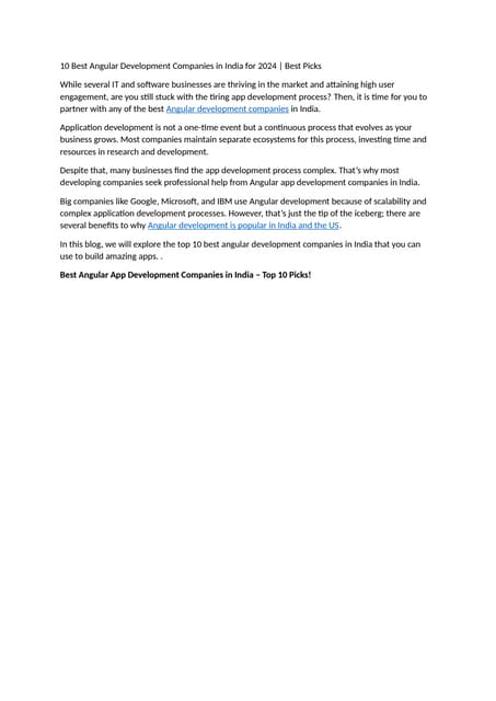 Expert Web Development Company India, USA | PDF