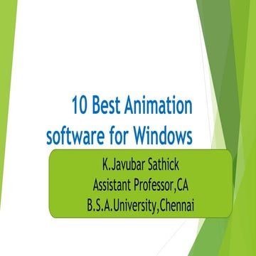 10 best animation software for windows | PPT