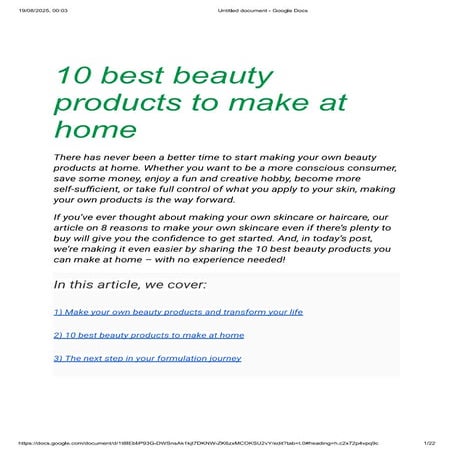 10 best beauty products to make at home.pdf