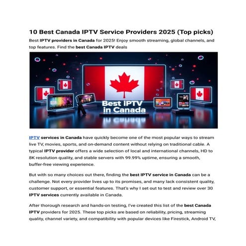 10 Best Canada IPTV Service Providers 2025 (Top picks).pdf