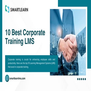 Top 10 Corporate Training LMS: Elevate Your Workforce Development | PPT