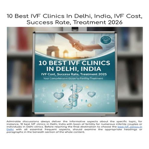 10 Best IVF Clinics In Delhi NCR – Costs, Success Rate & Reviews | PDF