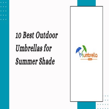 10 Best Outdoor Umbrellas for Summer Shade | PDF