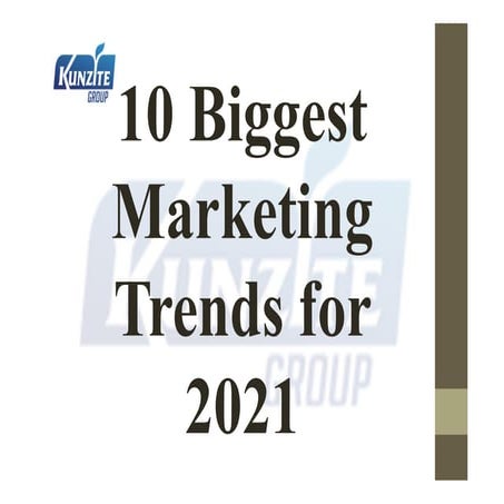 10 biggest marketing trends for 2021 | PPT