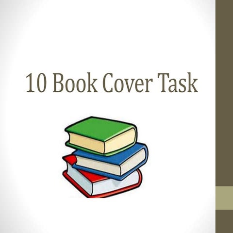 10 book cover task | PPT