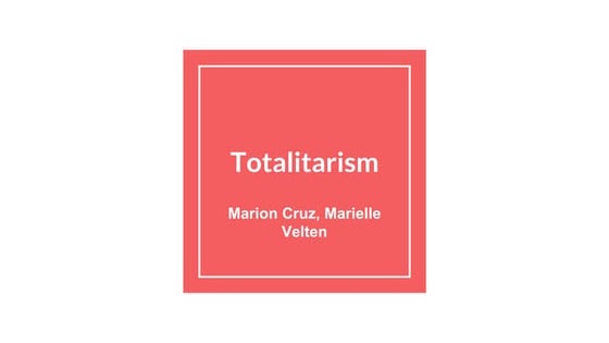 Totalitarianism | PPT