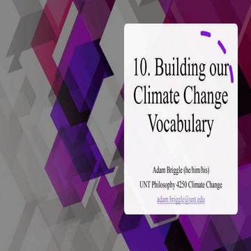 19. Climate Change: Climate change and capitalism | PPTX