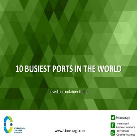 10 busiest ports in the world | PPTX
