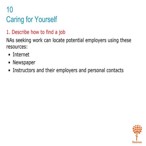 Caring for yourself | PPT