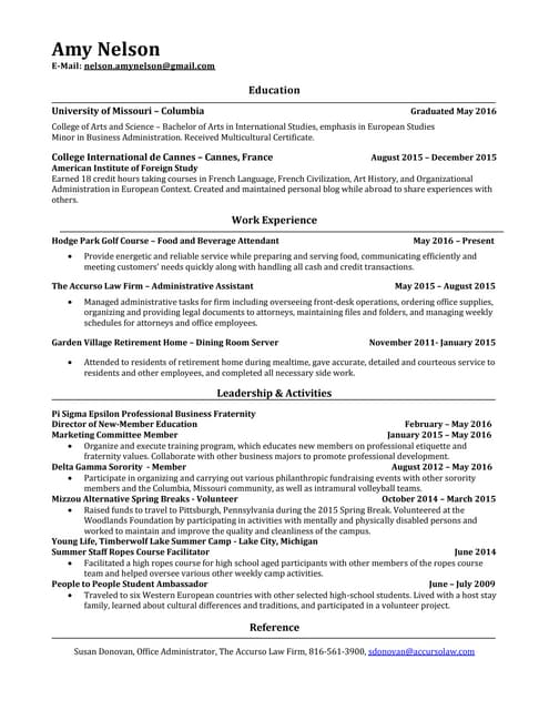 Erin Pflaumer's Resume | PDF