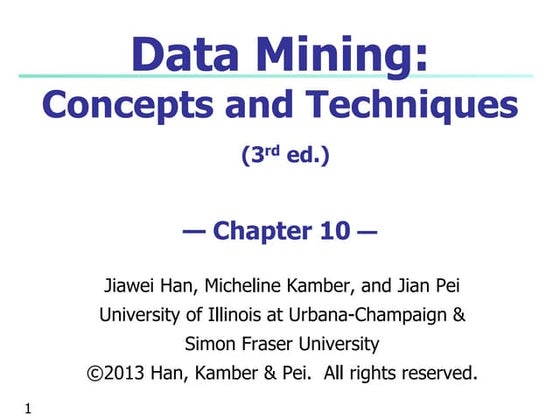 Clustering In Data Mining Data Mining Ppt 5771