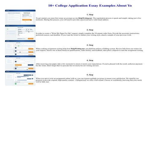 10 College Application Essay Examples About Yo | PDF