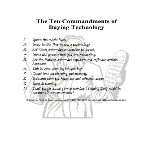 10 Commandments of Technology | PDF