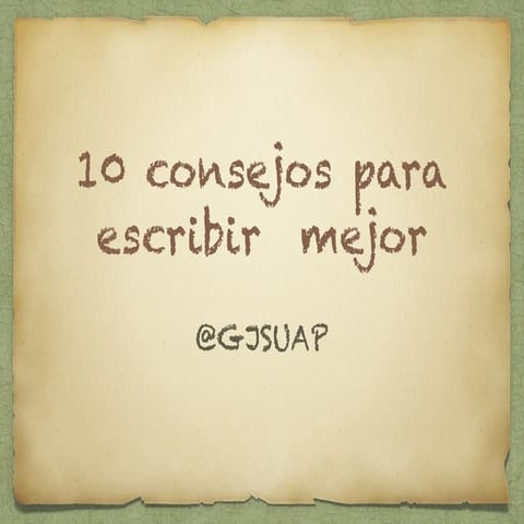 10 consejos para escribir mejor | PDF