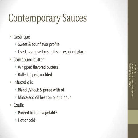 10 contemporary sauces | PPTX