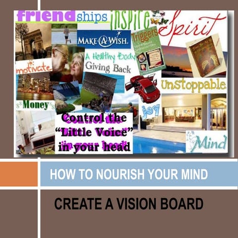 Create a vision board to empower your mind to follow and achieve your ...