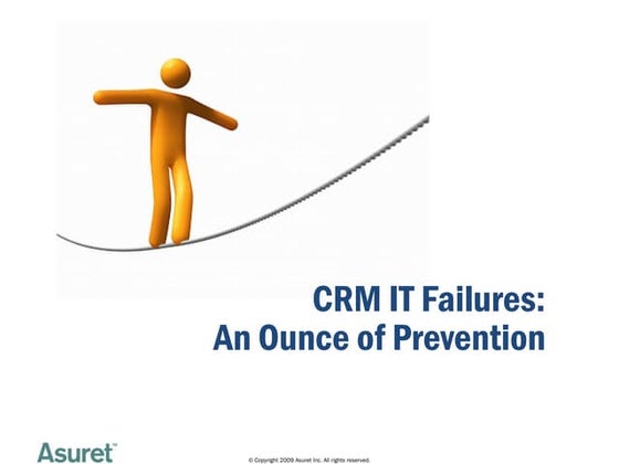 30% - 60% of CRM Projects Fail | PPT