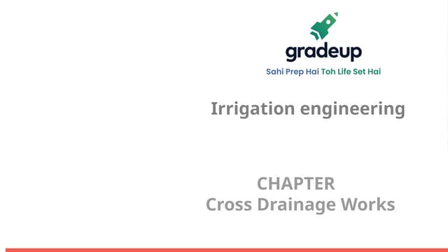 Cross drainage work | PDF