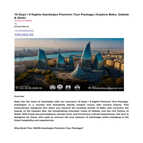 10 Days _ 9 Nights Azerbaijan Premium Tour Package _ Explore Baku, Gabala & Sheki.pdf