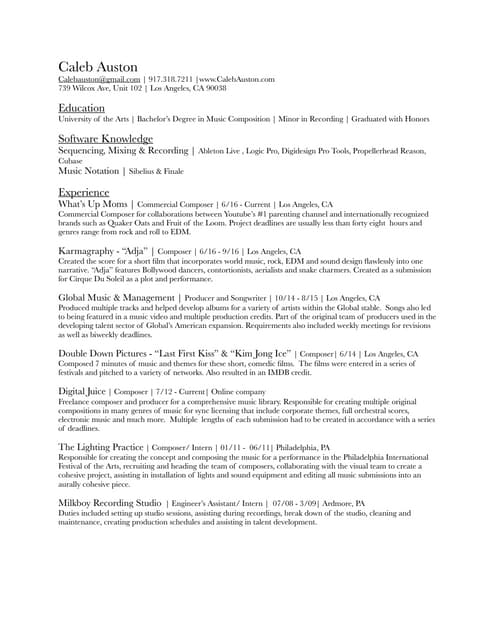Carollo Resume | PDF