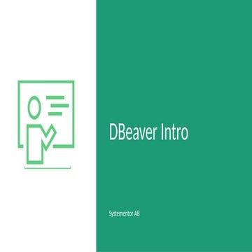 10 DBeaver Intro - Workshop - Instagram - Sjukhus.pptx
