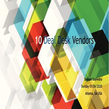 10 deal desk software vendors | PDF