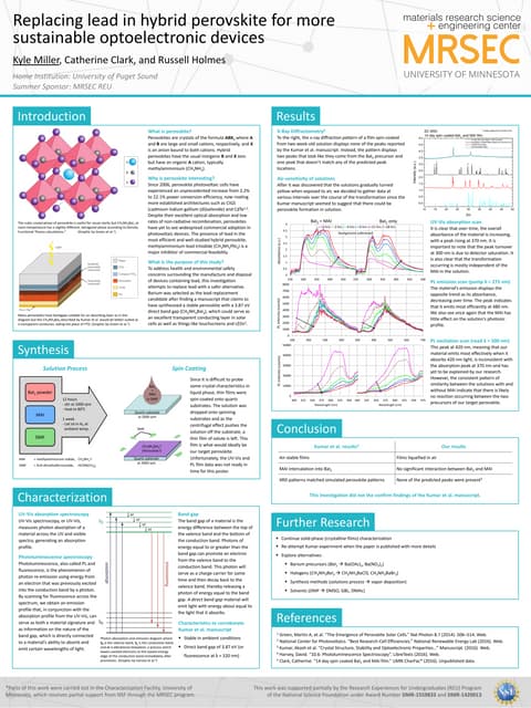 Presentation on Perovskite Solar Cell. | PPTX | Physics | Science