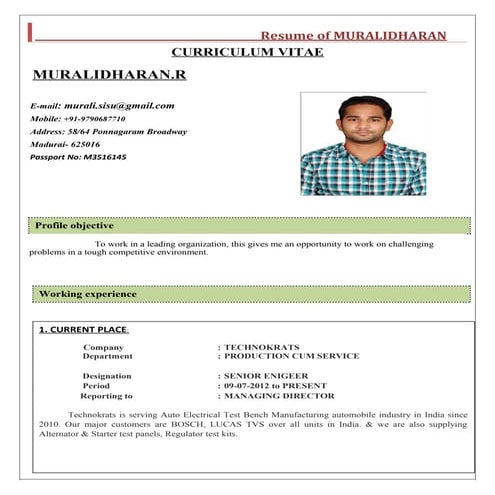 CV MURALI | DOC