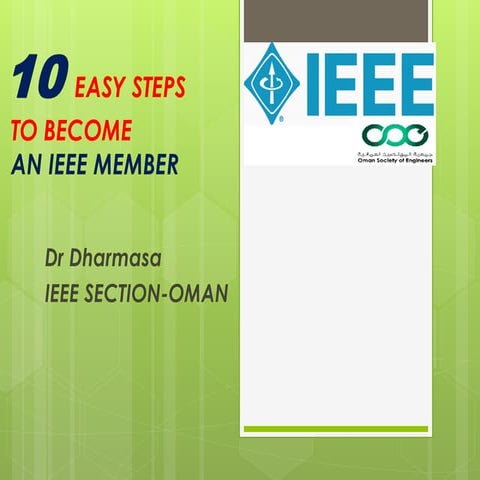 10 easy steps to become an IEEEmember | PDF