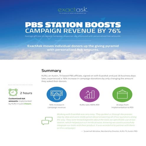 ExactAsk - KLRU Case Study | PDF