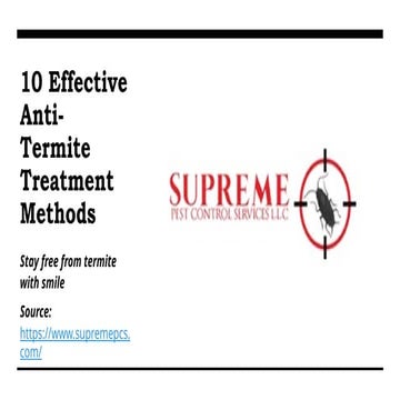 Anti-termite Treatment Procedure | PDF