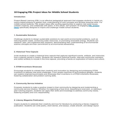 10 Engaging PBL Project Ideas for Middle School Students.docx