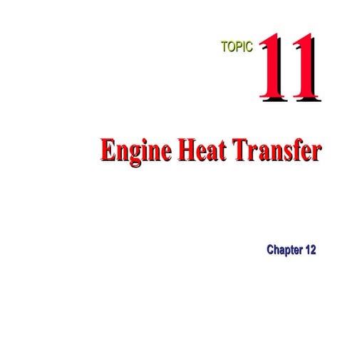 Internal combustion Engine heat transfer | PPT