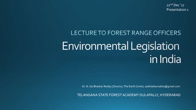 CONSTITUTIONAL PROVISIONS FOR THE PROTECTION OF ENVIRONMENT | PPTX