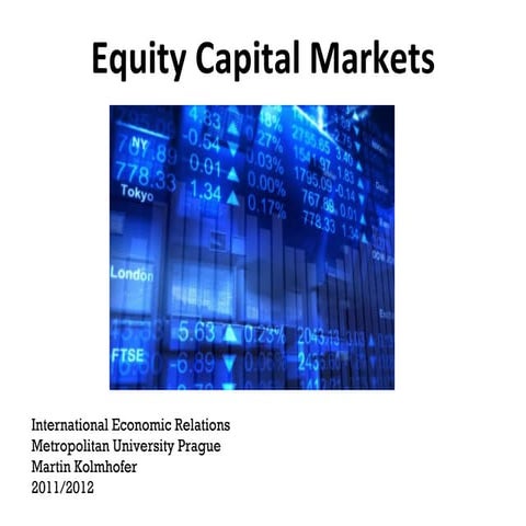 Equity Capital Markets | PPT
