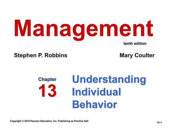 Organizational behavior chapter 2 | PPT