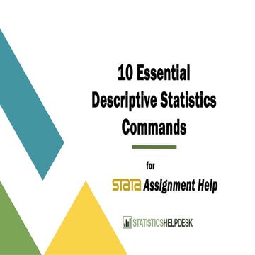 10 Essential Descriptive Statistics Commands In Stata Assignmentspdf
