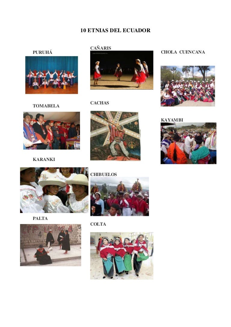 10 fotos de etnias del ecuador