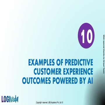 10 Examples of Predictive Customer Experience Outcomes Powered | PPTX