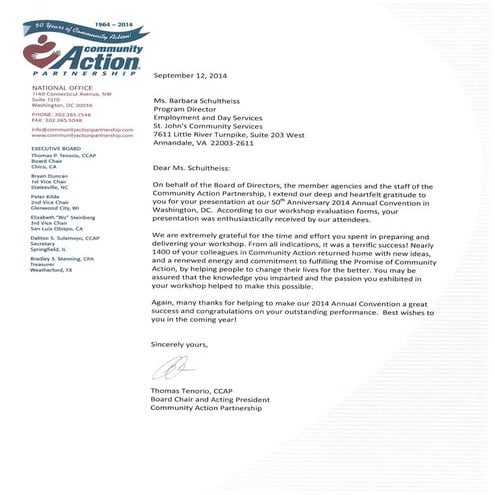 Thank you Community Action Partnership | PDF