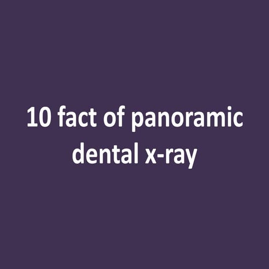 10 facts of digital radiography | PPT