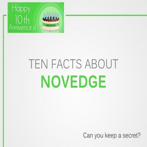 10 facts about Novedge | PPT