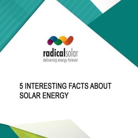 Interesting facts about Solar Energy | PPTX