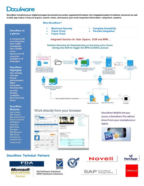 DocuWare Overview | PDF