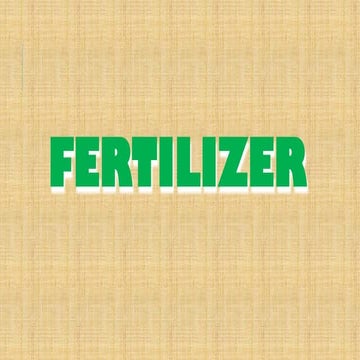 Types of Fertilizer as organic and organic and based on nutrients ...