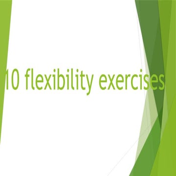 10 flexibility exercises and yoga poses.pptx