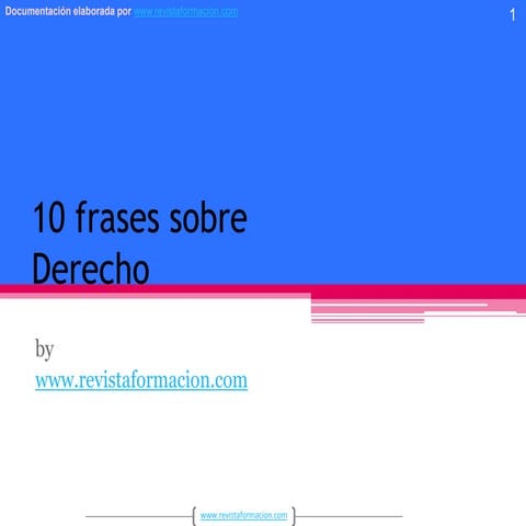 10 frases sobre derecho | PPTX
