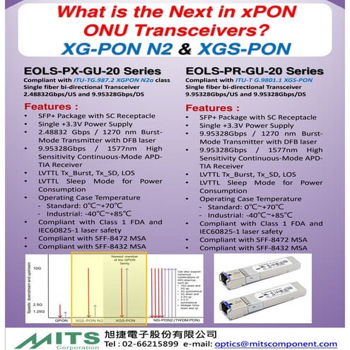 10 gpon transceiver 11072017 | PDF