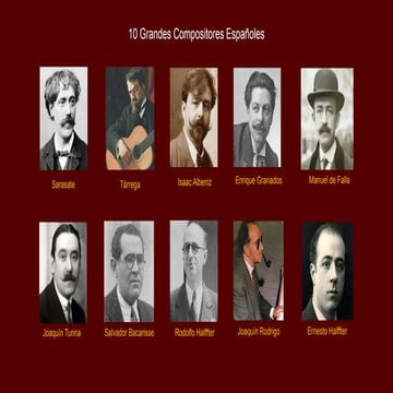 10 grandes compositores españoles | PPSX